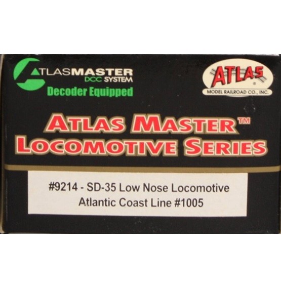 Atlas 9214 HO Scale Atlantic Coast Line EMD SD35 Diesel Locomotive ...