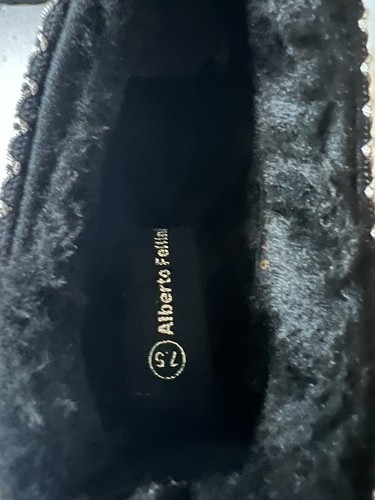 NEW Alberto Fellini UGG Design Slippers Men's/Women's Black Slip On ...