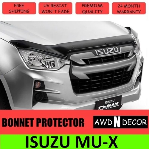 BONNET PROTECTOR FOR ISUZU MUX MY21/22/23 MU-X Black Stone Guard | eBay ...