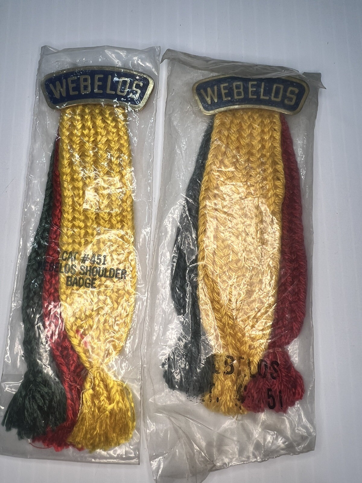 BSA Cub Scouts Webelos Tri-Colors Ribbons Badge for Activity Pins NEW ...