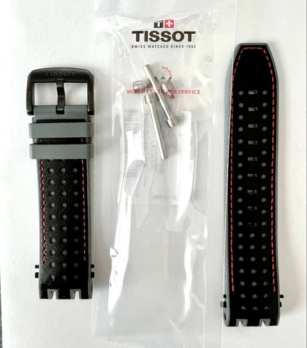 Original Tissot T-Race T115417A / T115427A Black / Grey Rubber Watch ...