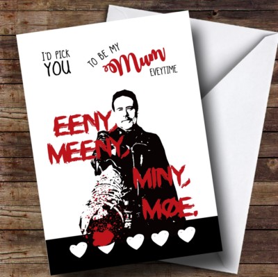 Personalised Silly Pick You Negan Mothers Day Card | eBay UK