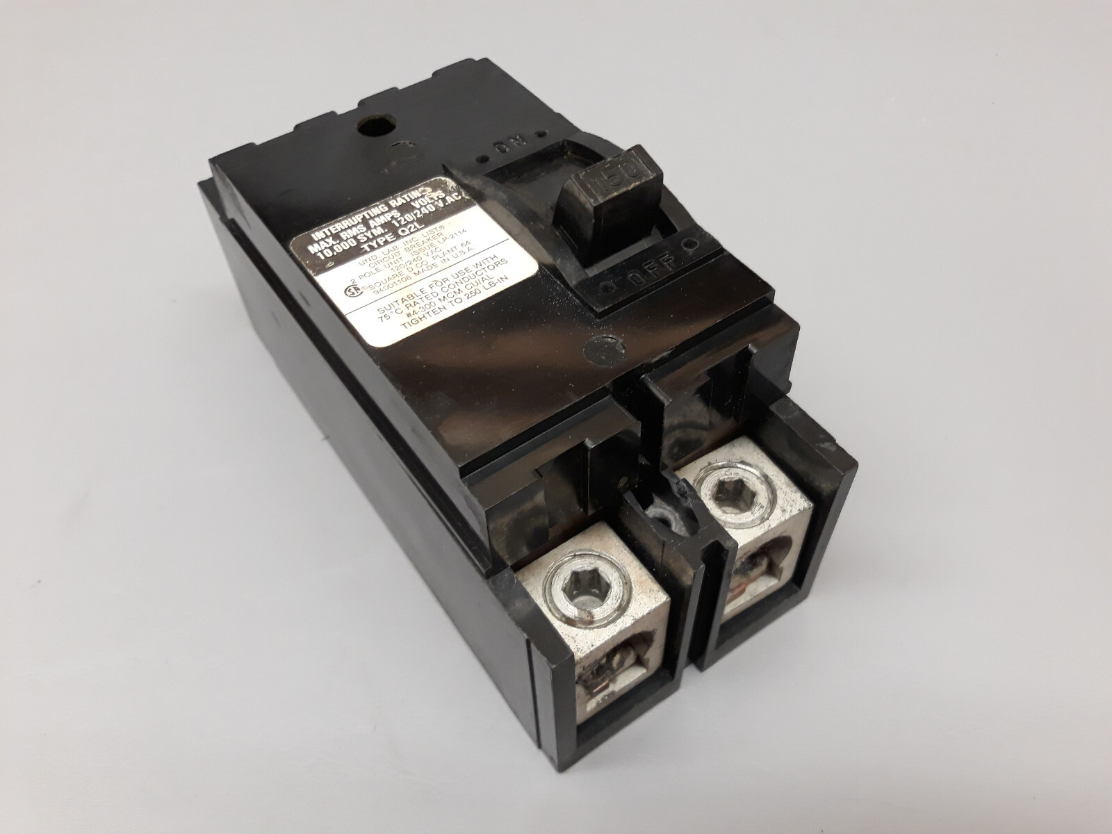 Square D Q2L 150 Amp 2 Pole 120/240v Circuit Breaker Q2L2150 | eBay