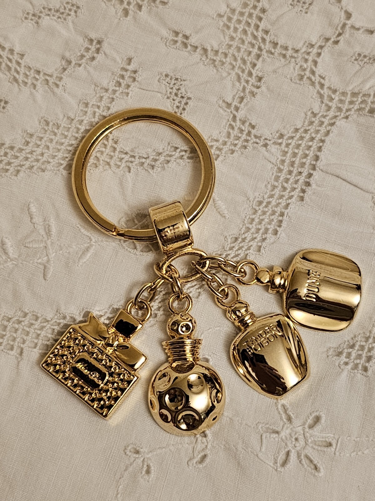 Vintage CHRISTIAN DIOR Gold Plated Perfume Bottles Ch… - Gem