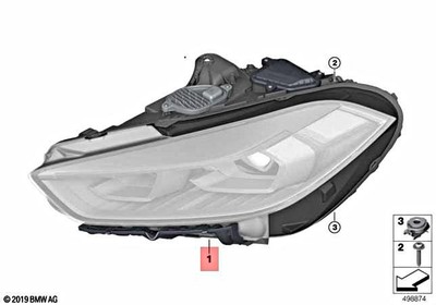 Genuine BMW F40 116d 116i 118d 118i 120d HEADLIGHT BI LED RIGHT ...