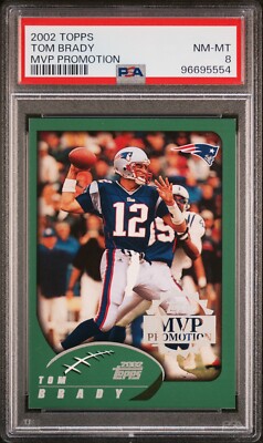 2002 Topps Tom Brady MVP Promotion New England Patriots PSA 8 | eBay