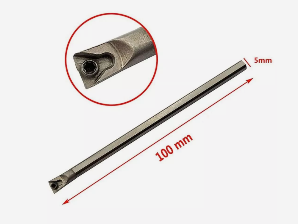 C05H-STUBR06 5mm CNC Lathe Turning Tool Holder Boring Bar For TBGT0601 ...