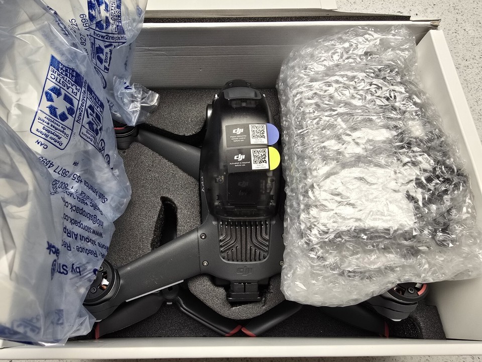 DJI FPV Drone Open Box -Tested -Never In Air (Aircraft, Battery, Props ...