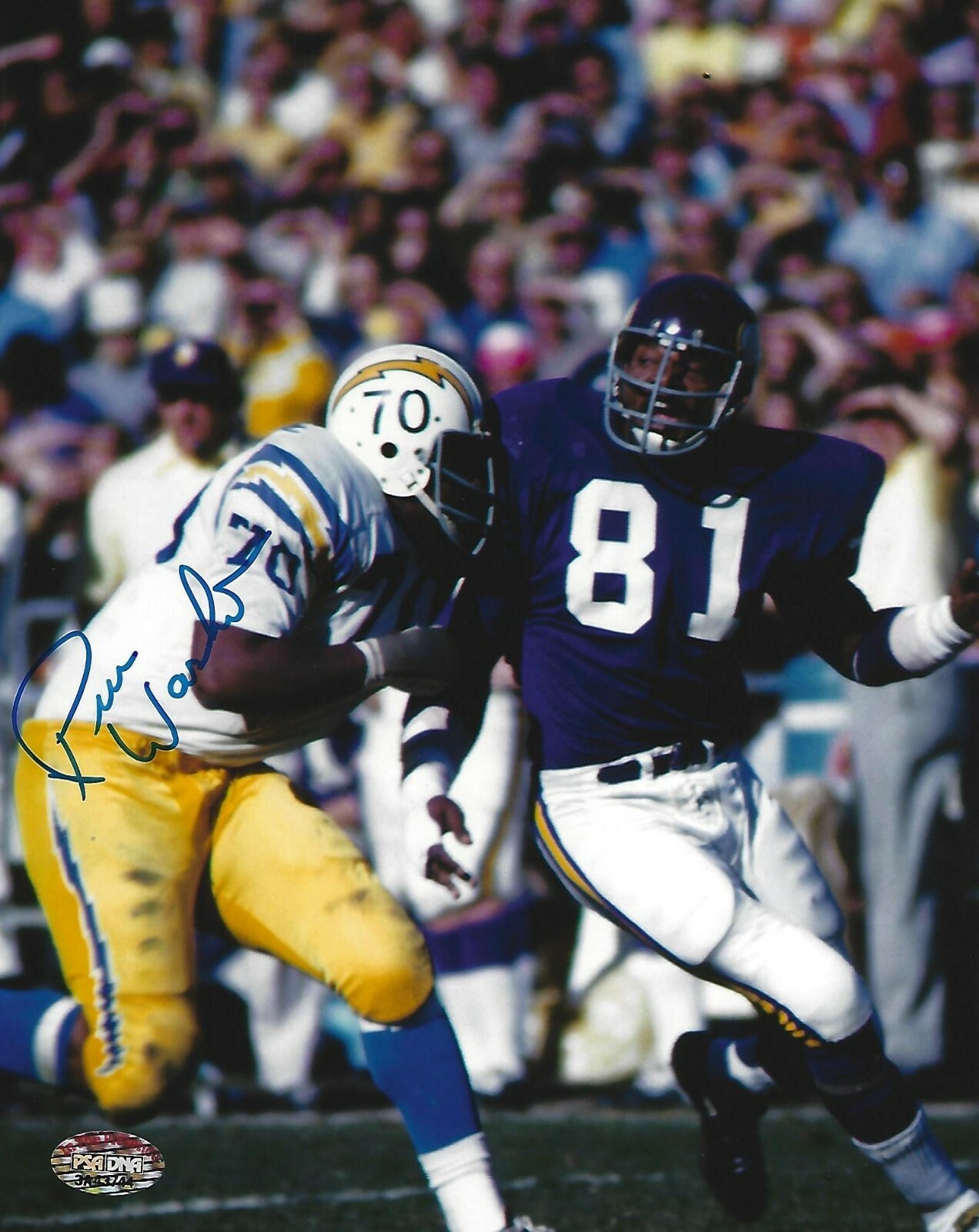 Russ Washington Signed Chargers 8x10 Photo PSA/DNA COA Picture Air ...