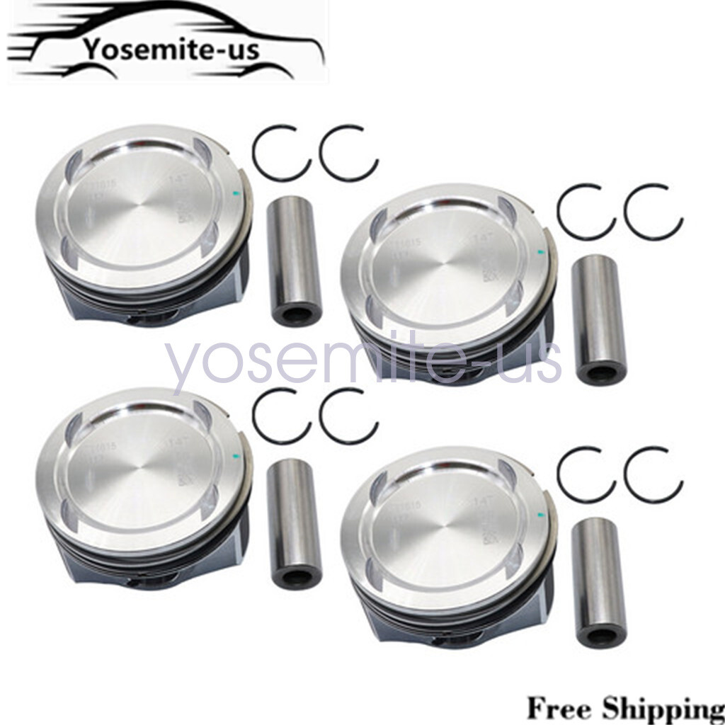 1.4L Set Pistons & Rings Kit Fit For CHEVY CRUZE SONIC TRAX ENCORE 2011 ...