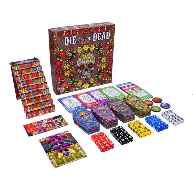 Die of The Dead Board Game Radical 8 Games Dia De Los Muertos Complete ...