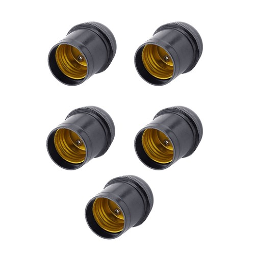 5Pcs E27 4A Light Bulb Lamp Holder Pendant Edison Screw Cap Socket ...