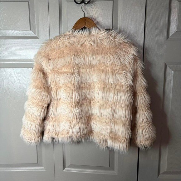 Y2K faux fur jacket Size S mossimo button up winter coat | eBay