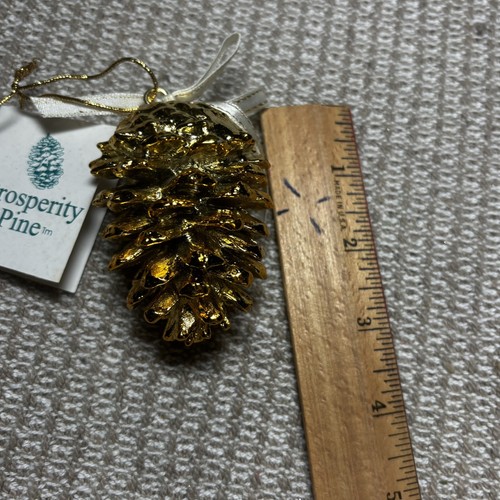 Vintage Prosperity Tree Inter. Prosperity Pine Cone Ornament NWT RARE ...
