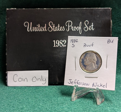 1982 S Jefferson nickel Uncirculated from Proof Set | eBay