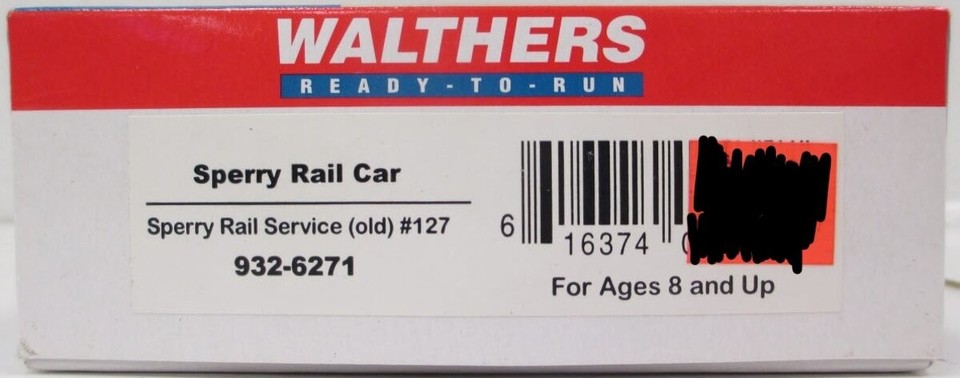 Walthers 932-6271 HO Scale Sperry Rail Service Car #127 LN/Box ...