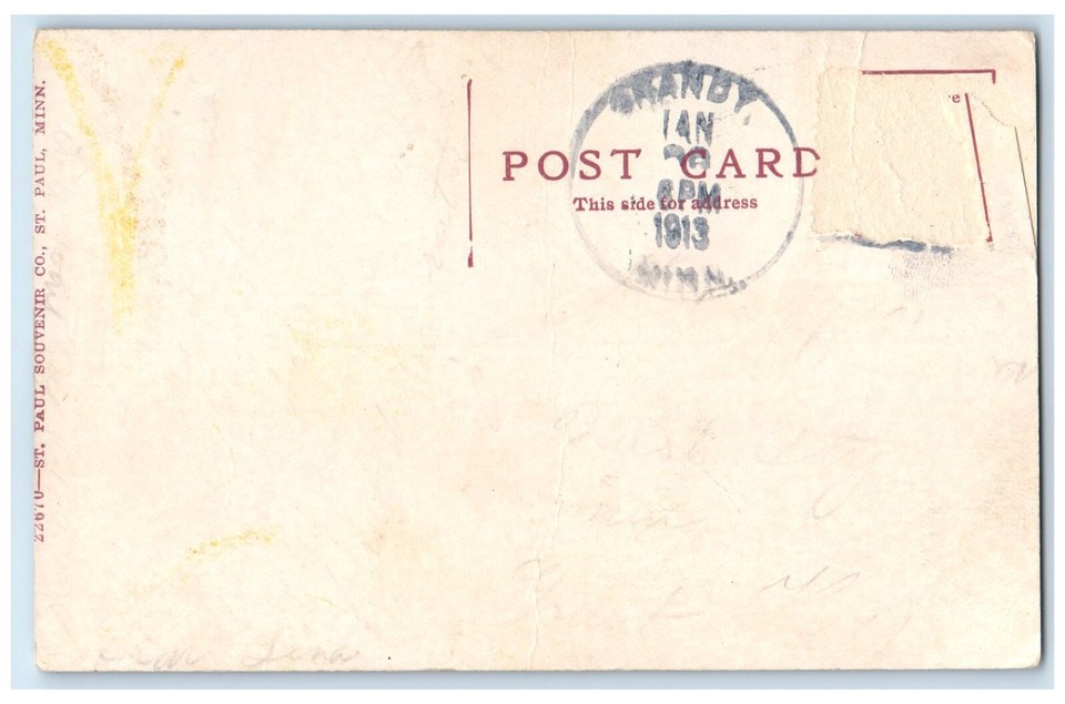 1913 View Of Lover's Lane Rush City Grandy Minnesota MN Antique ...