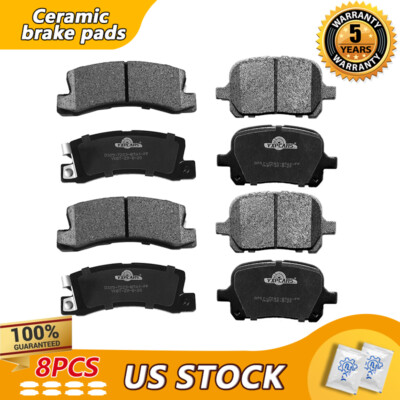 Front & Rear Ceramic Brake Pads Set For Lexus ES300 RX300 Toyota Camry ...