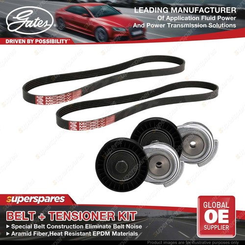 Gates Belt & Tensioner Kit for Audi A6 4FH 4F2 4F5 3.0L 213kW CAJA 2008 ...
