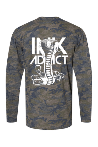 Neu InkAddict Unisex Rassler Ls T-Shirt Tarnung SMALL-3XLARGE Tattoo ...