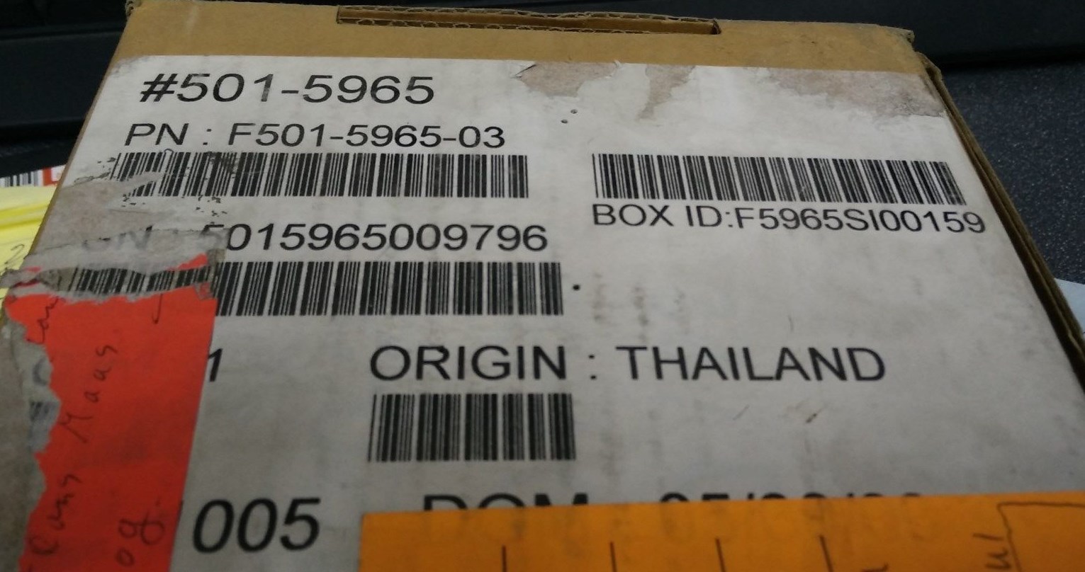 SUN Microsystems 501-5965-03 Rev 50 System Configuration Card Reader ...