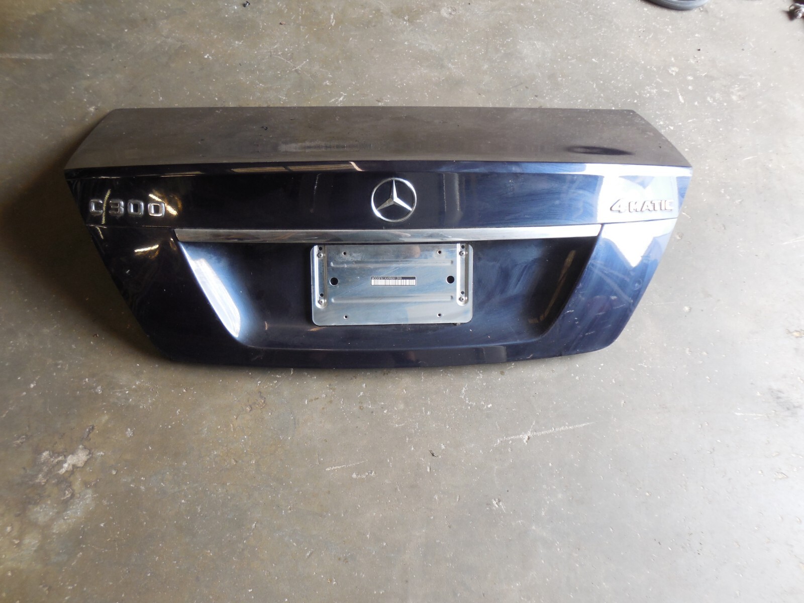 08-11 Mercedes W204 C300 4 Matic Rear Trunk Lid Body Panel Blue | eBay
