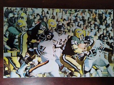 1960's Green Bay Packers 3 1/2"x 5 1/2" Action Team Postcard Vintage ...