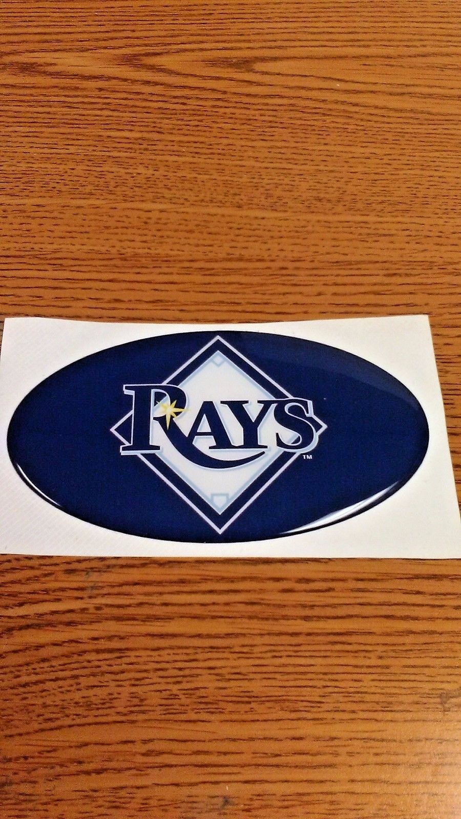 MLB TAMPA BAY RAYS OVAL CAR/BUMPER STICKER 5 1/2"X 3 1/2" NICE ! | eBay