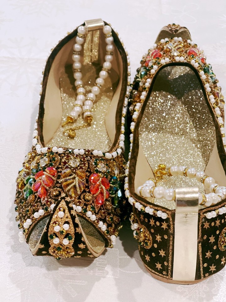 khussa shoes With Payel women Pakistani Panjabi Indian Footwear SZ 5,7 ...