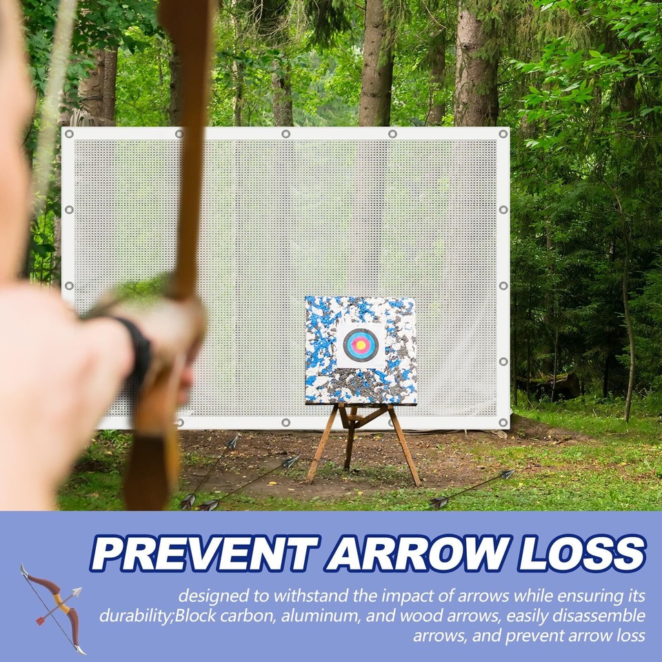 Syhood Archery Backstop Archery Arrow Netting Backstop Target Block Net ...