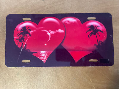 Heart Shaped Graphic License Plate Aluminum | eBay