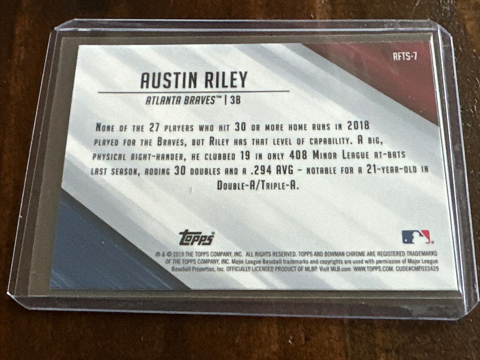 2019 AUSTIN RILEY Bowman Chrome READY FOR THE SHOW MOJO REFRACTOR RFTS ...