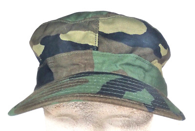 Military Patrol Cap Camo Hat Camouflage Pattern Class 1 Size 7 Ear Neck ...