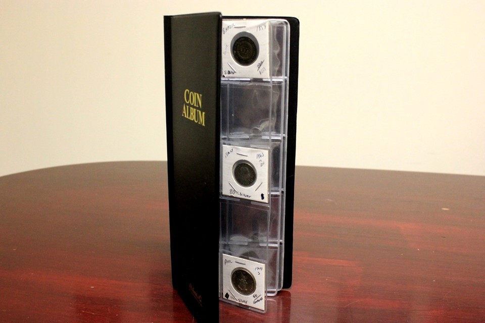 80 Pocket Whitman Coin Holder Album Stock Book 2x2 Flip Storage Case ...