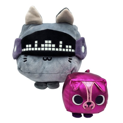 Roblox Pet Simulator X Gray Techno Cat & Hot Pink Metallic Cooper Dog ...