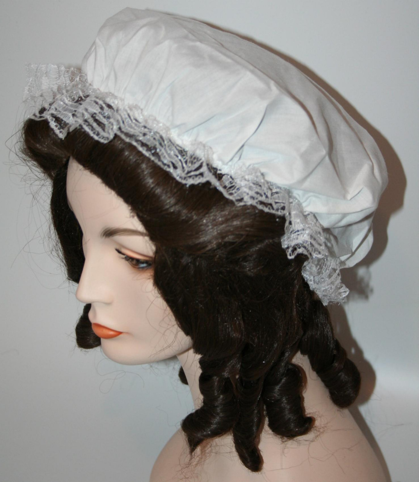 Colonial Mob Cap one size historical style maid hat costume TV prop ...