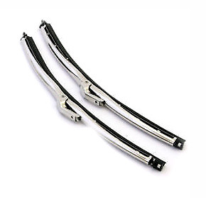 CLASSIC MINI STAINLESS STEEL WINDSCREEN WIPERS WIPER BLADES 11" PAIR ...