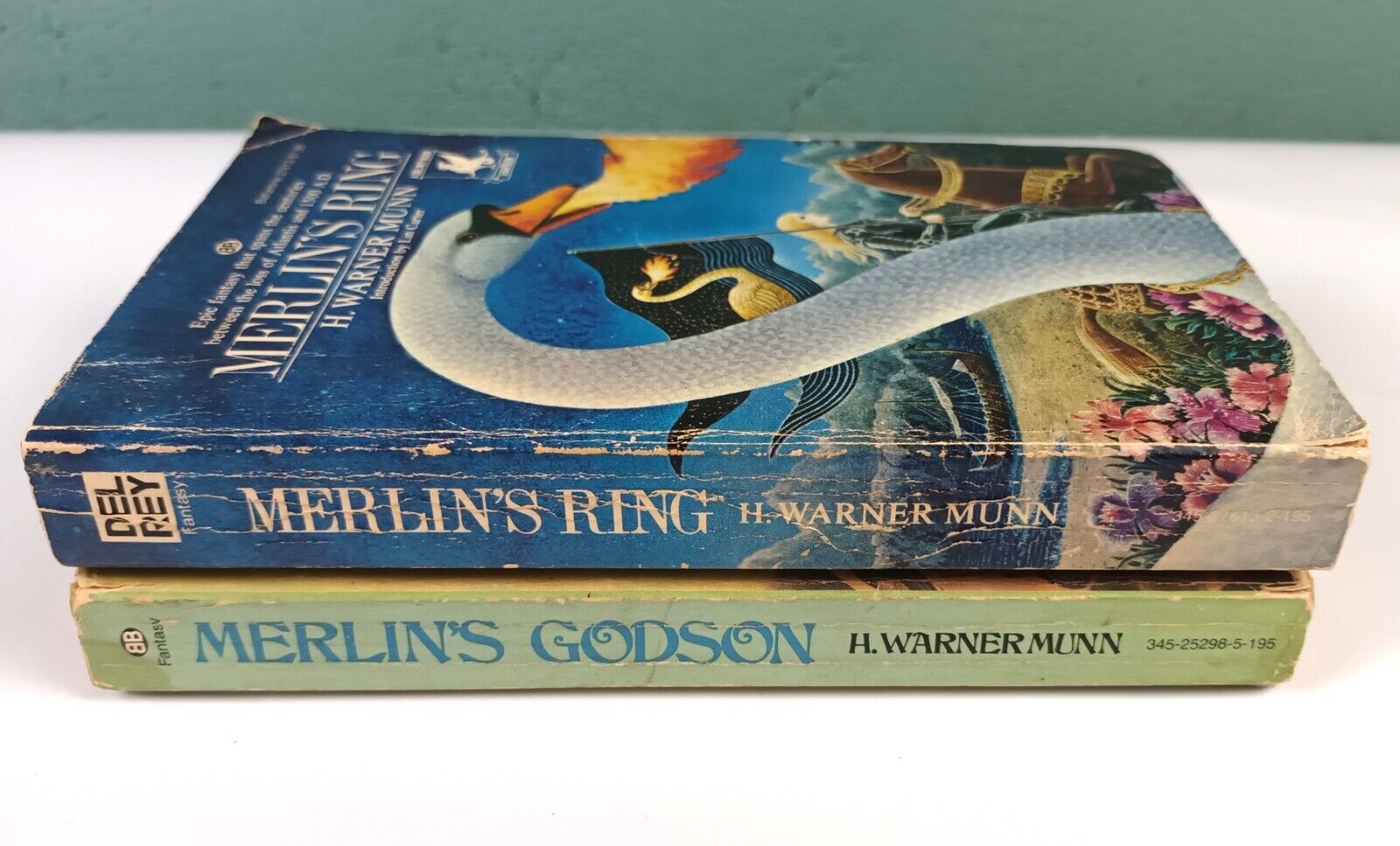 2 H. WARNER MUNN BOOK BUNDLE. MERLIN'S RING MERLIN'S GODSON. ACCEPTABLE ...