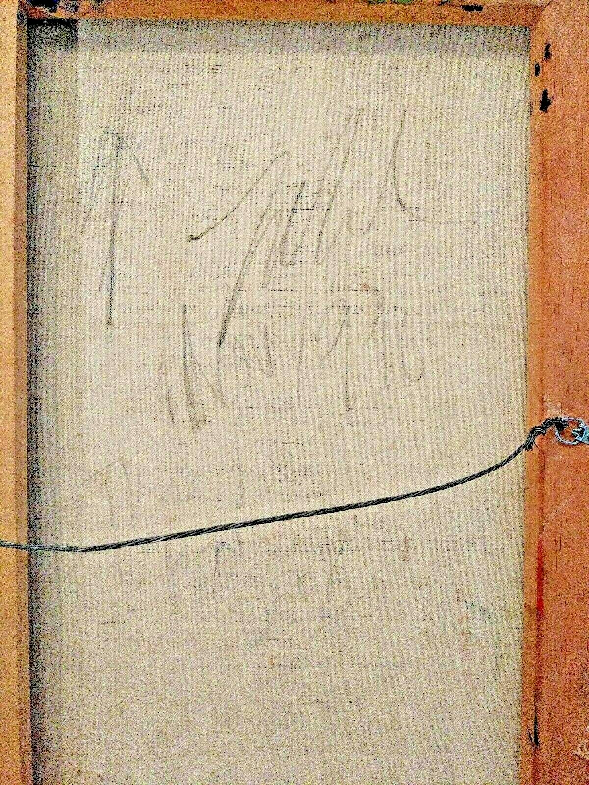 1990 LAWRENCE SALANDER Sd ORIG O/C ABSTRACT LANDSCAPE Sd Infamous ...