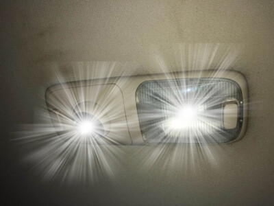 2x LED White Interior Front Overhead Map Light Replace Bulbs For 05-13 ...