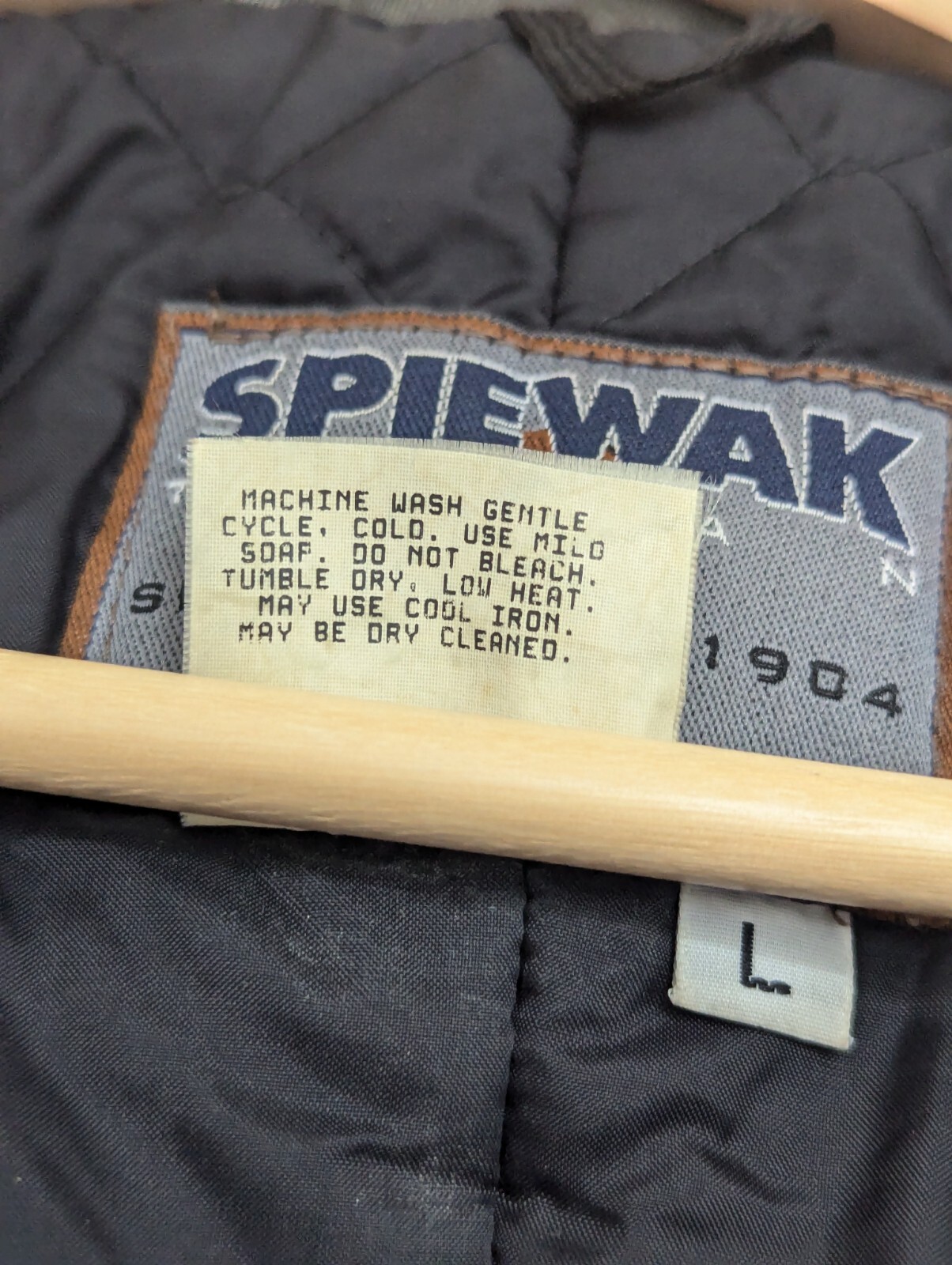 Vintage 90s Spiewak Reflective Peacoat Workwear Jacket US Naval Size L ...