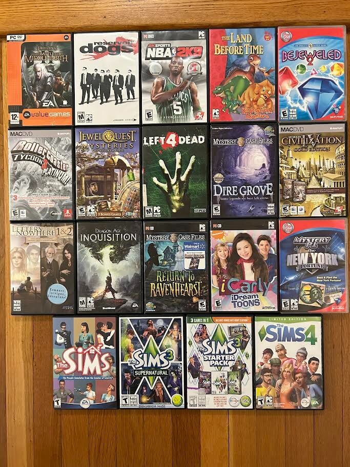 Lot Of 75 PLUS-- PC-MAC- CD-ROM COMPUTER GAMES--Star War- Sims- | eBay