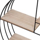 Round Multi Section Shelf Metal Wire Wall Mounted Floating Shelves ...