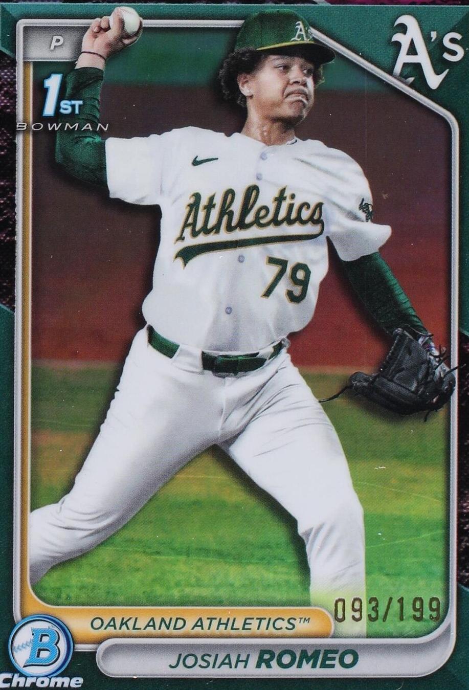 2024 Bowman Draft - Chrome Josiah Romeo #BDC-184 Fuchsia Lunar ...