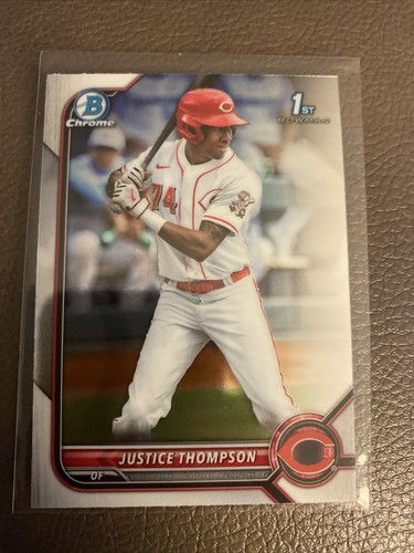 2022 Bowman Chrome Prospect #BCP-59 Justice Thompson Cincinnati Reds | eBay