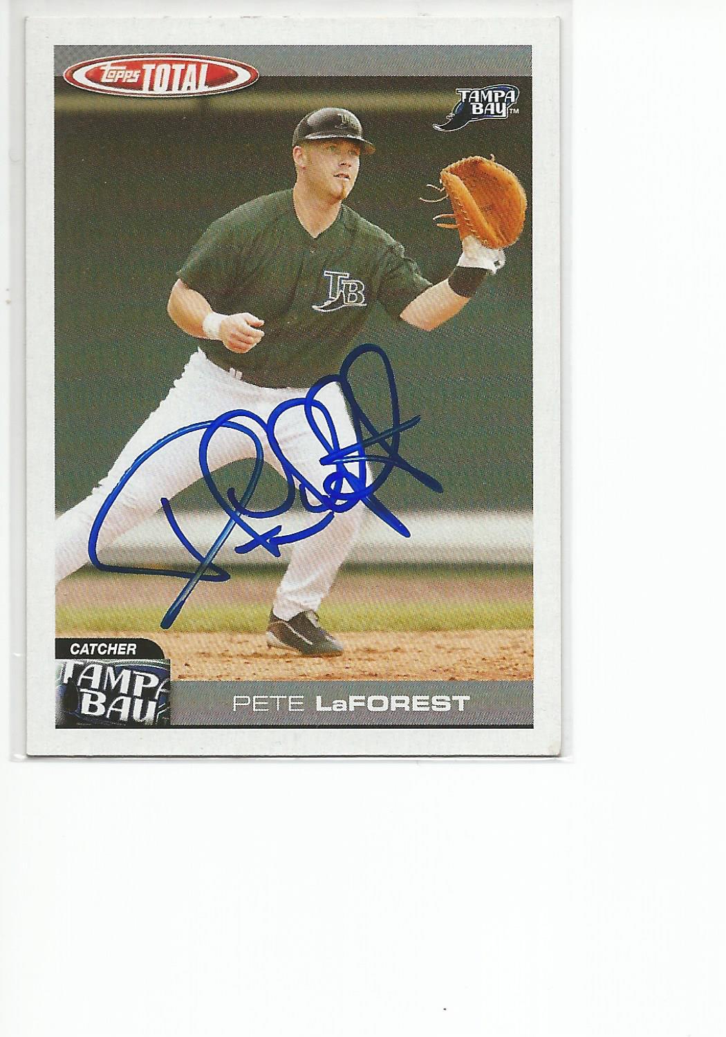 PETE LaFOREST Autographed Signed 2004 Topps Total card Tampa Bay Devil ...