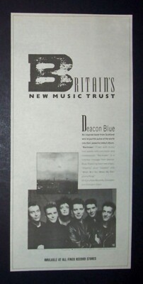Deacon Blue Raintown 1988 Small Poster Type Ad, Promo Advert | eBay