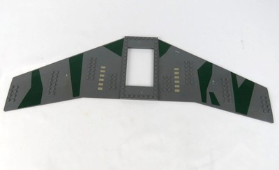 Lego Wing (Part # 54093) Plane Wings Camo Gray Replacement Part 17.5" L ...