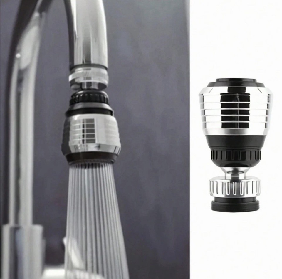 360° Rotate Swivel Water Saving Tap Aerator Diffuser Faucet Nozzle ...