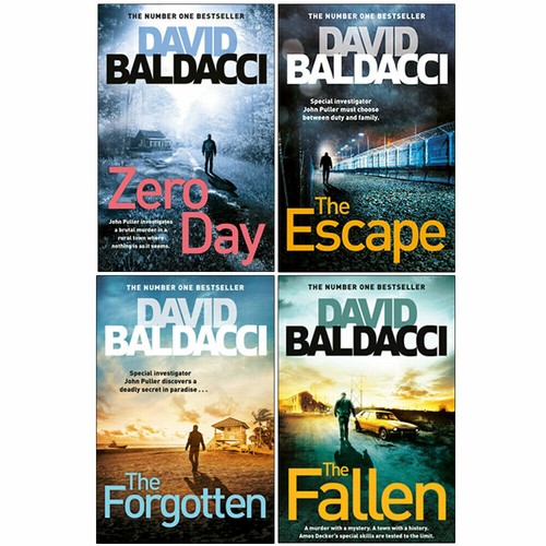 David Baldacci 4 Books Collection Set Amos Decker & John Puller Series ...
